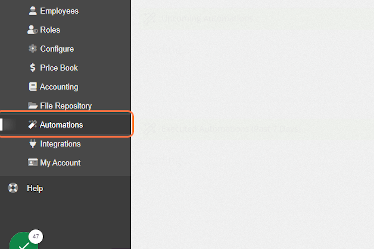 Adding Automations to Project Statuses